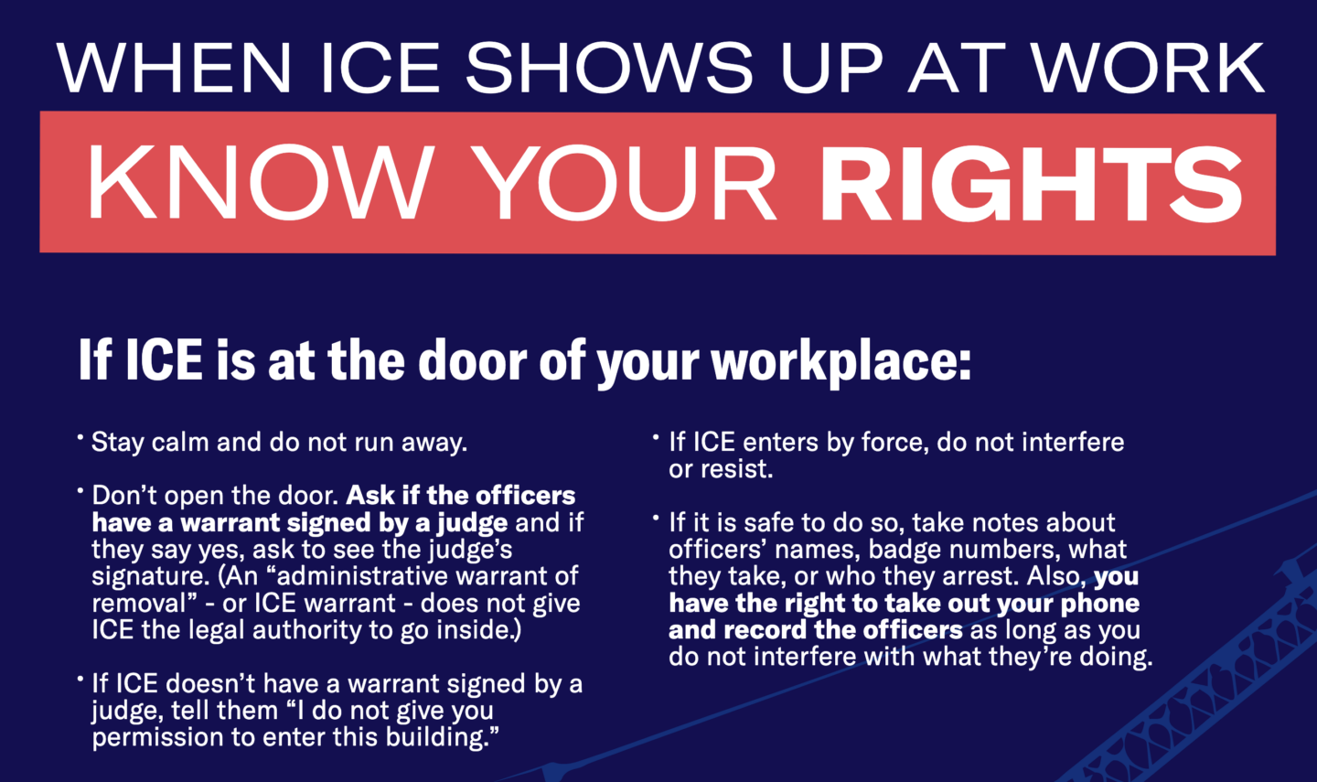 ICE: Workplace Raids - Cross Cultural Solidarity